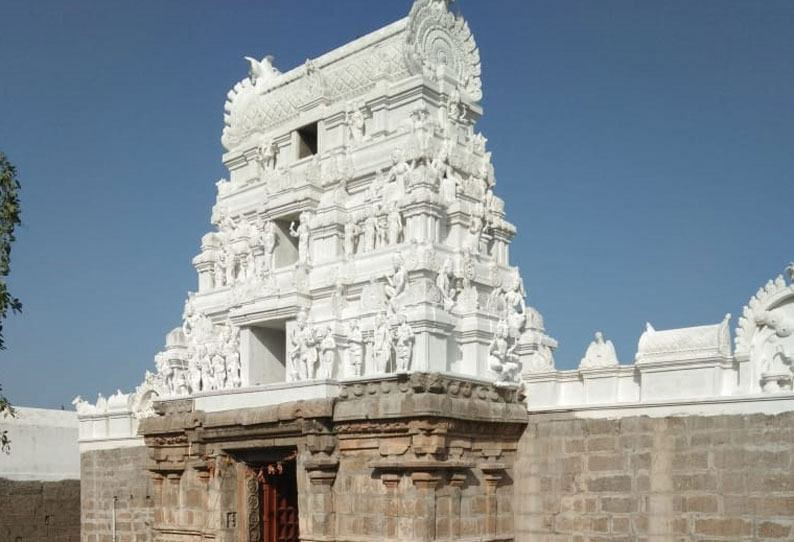 Renovation of Jambunadeswarar temple is in full swing | ஜம்புநாதேஸ்வரர் ...