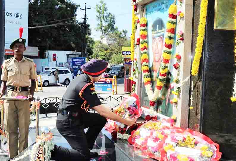 Tribute at the Major Saravanan Memorial | மேஜர் சரவணன் நினைவிடத்தில் அஞ்சலி