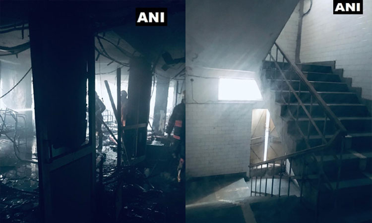 Delhi: The ICU of the hospital. Ward fire accident; Patient mortality ...