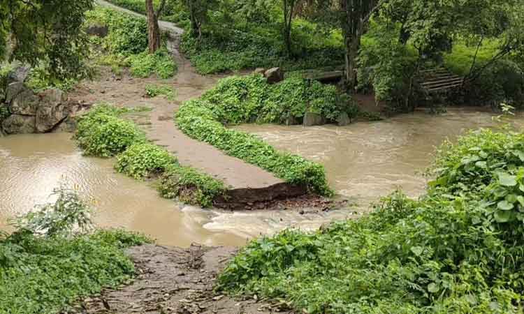 Incessant rains in Ooty, Gudalur: Land bridge breaks over Mayar River ...