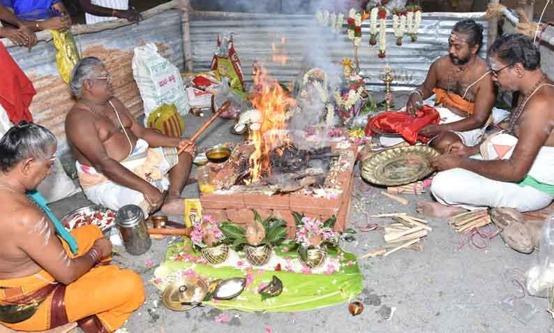 Balalaya puja in 8 temples | 8 கோவில்களில் பாலாலய பூஜை