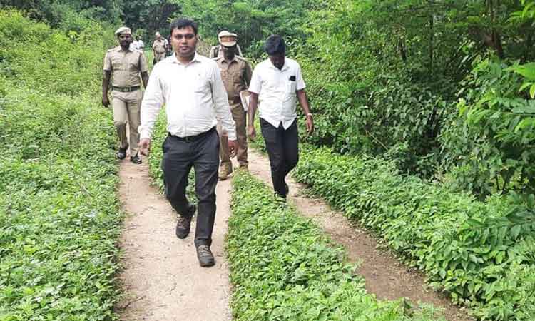 District Forest Officer inspection for road construction | சாலை அமைக்க ...