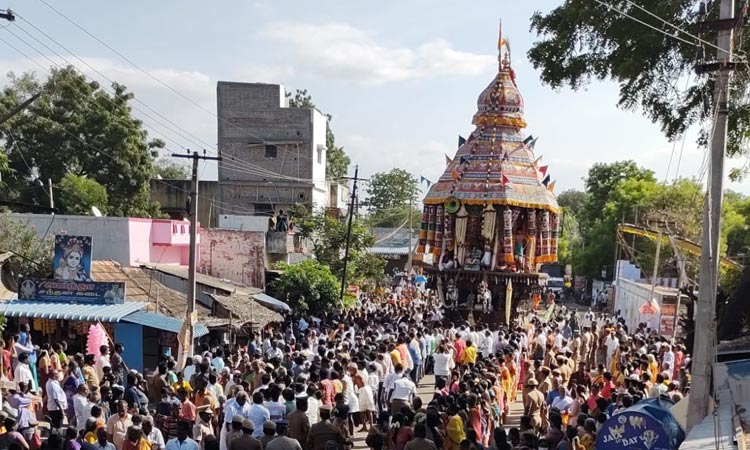 The Narayana Perumal Temple where the Thiruthangal stood, and the ...