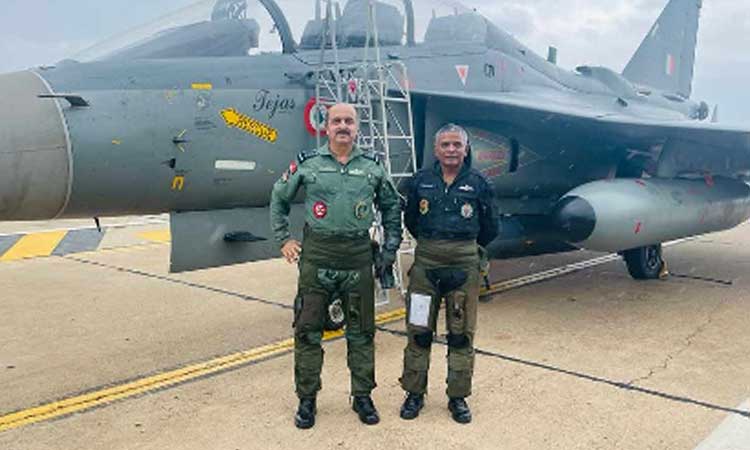 The Chief of the Air Force piloted the indigenously manufactured ...