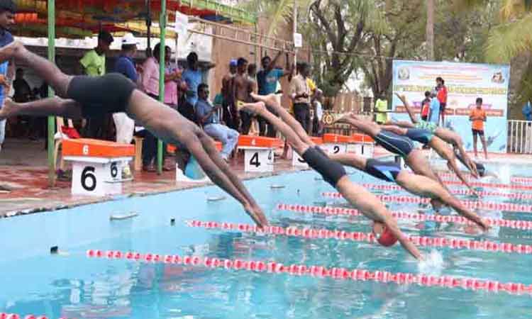 State Swimming Championship: Chennai player Dhanush sets new record ...