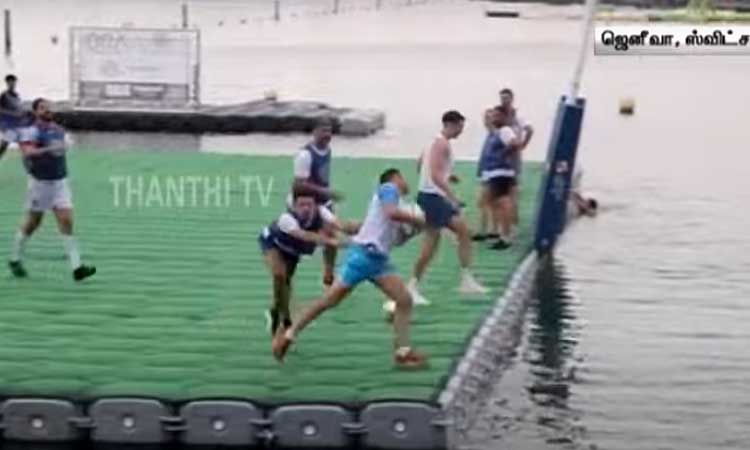 Can we play rugby while floating...? Trending "Water Rugby" | மிதந்து ...