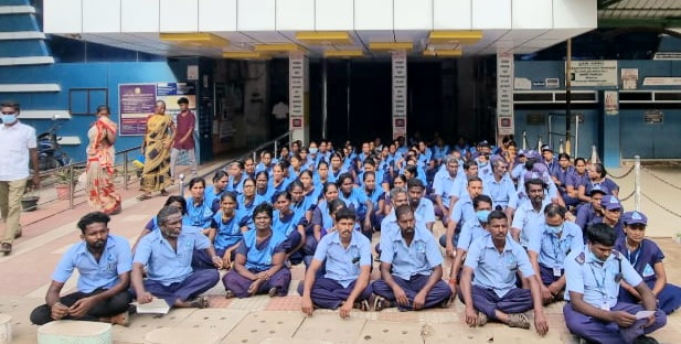 porattam | பணியாளர்கள் திடீர் தர்ணா