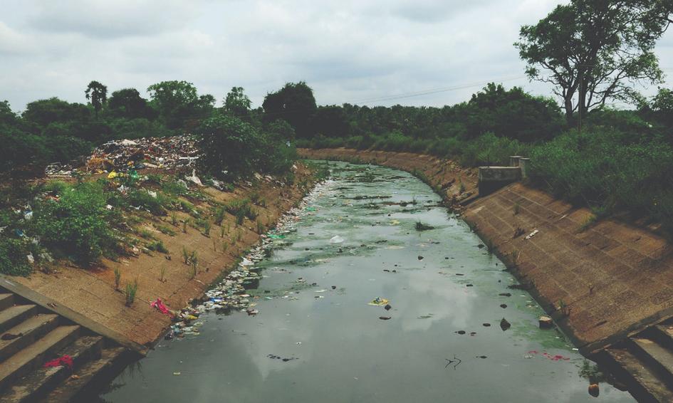 kalvai | கழிவுகளால் பாழாகும் அமராவதி பிரதான கால்வாய்