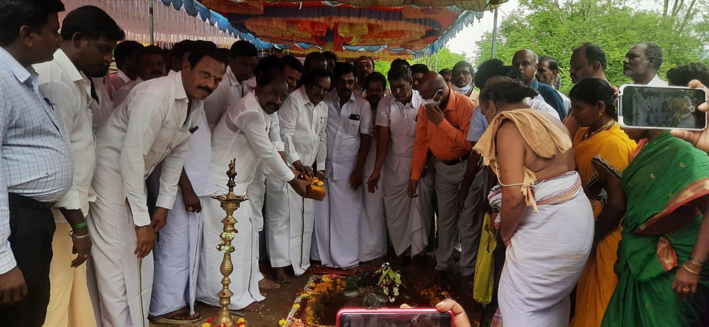 Putur Mariamman Temple Bhumi Pooja for construction of marriage hall ...