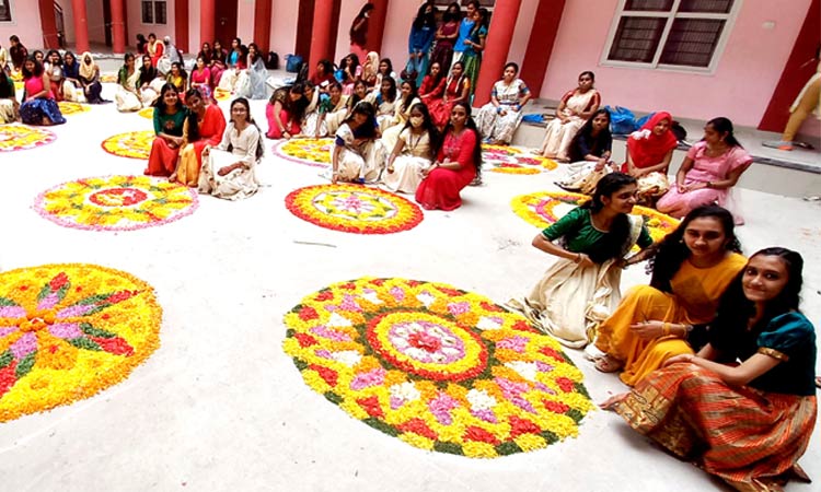 Onam Festival: That Flower Competition at Thiruvananthapuram Government ...