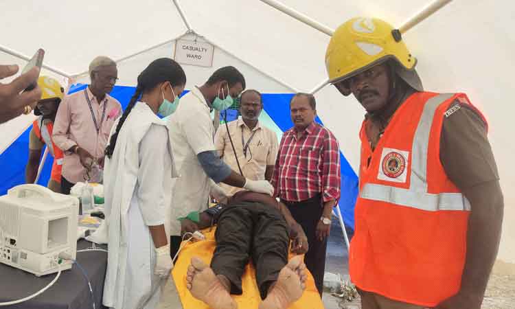 Flood disaster recovery exercise | வெள்ளப் பேரிடர் மீட்பு ஒத்திகை