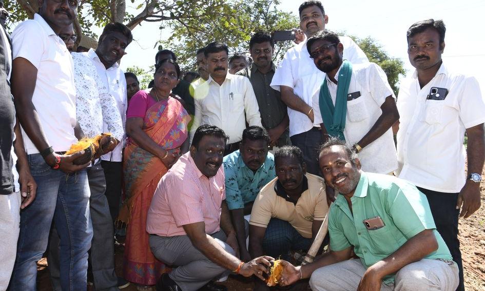 Palm seed planting ceremony on the banks of Uruni | ஊருணி கரையோரத்தில் ...