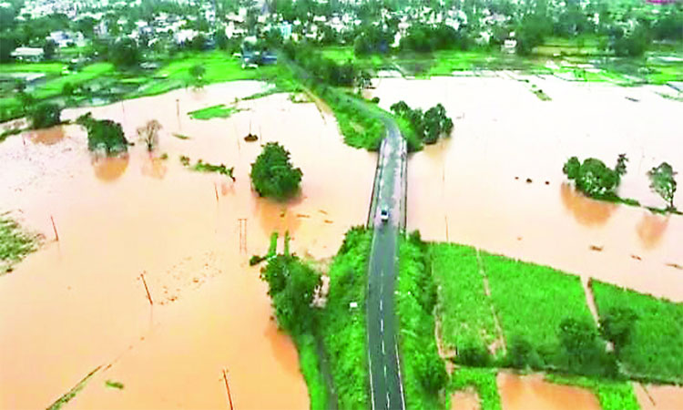 Due to continuous heavy rains Flooding in Pinakini River at ...