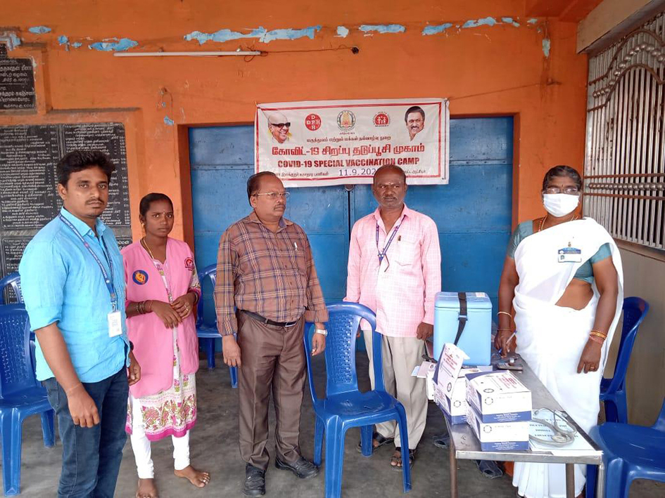 Corona vaccination camp at58 places in Timiri Union | திமிரி ...