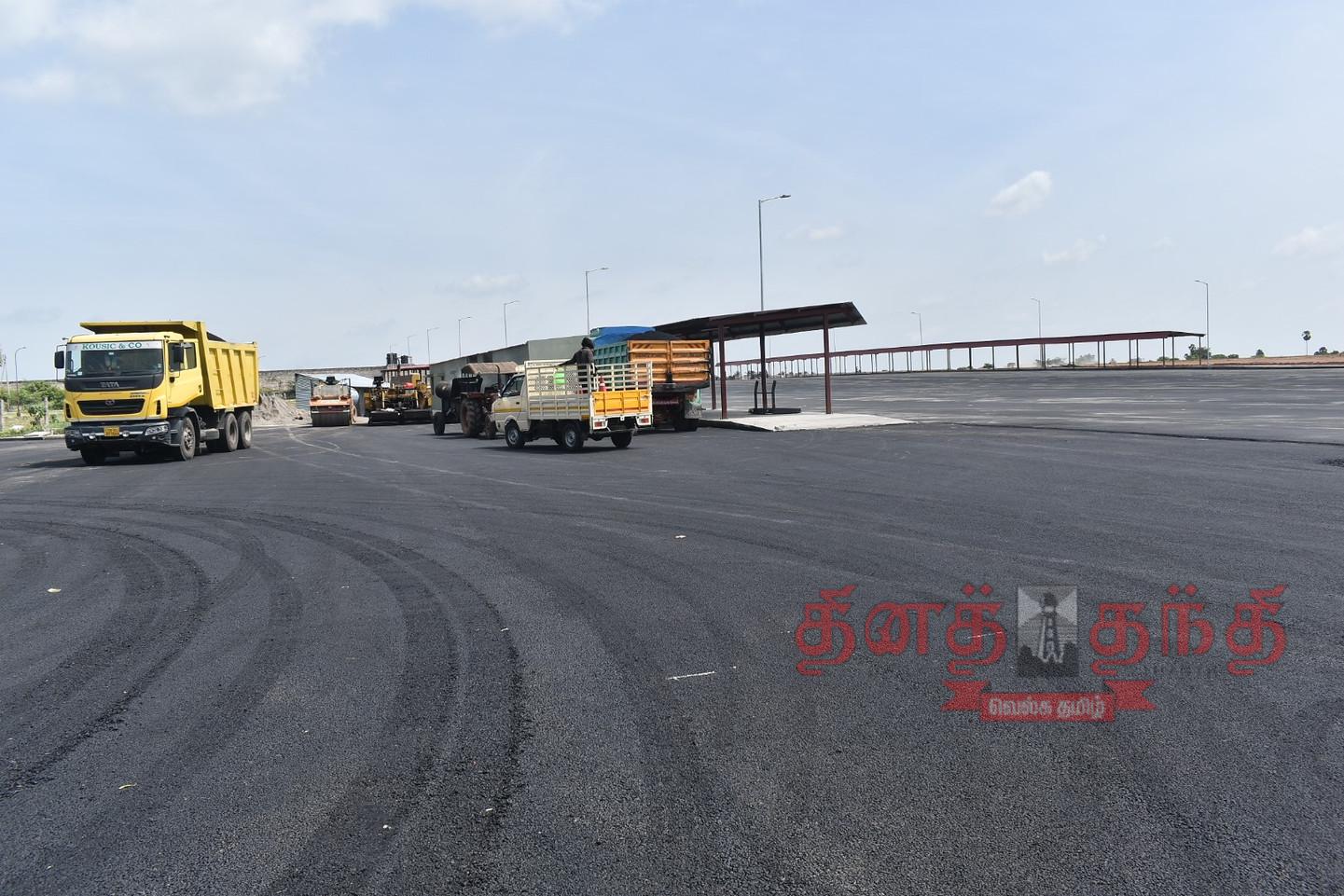 At Erode Solar Intensity of construction of new bus station | ஈரோடு ...