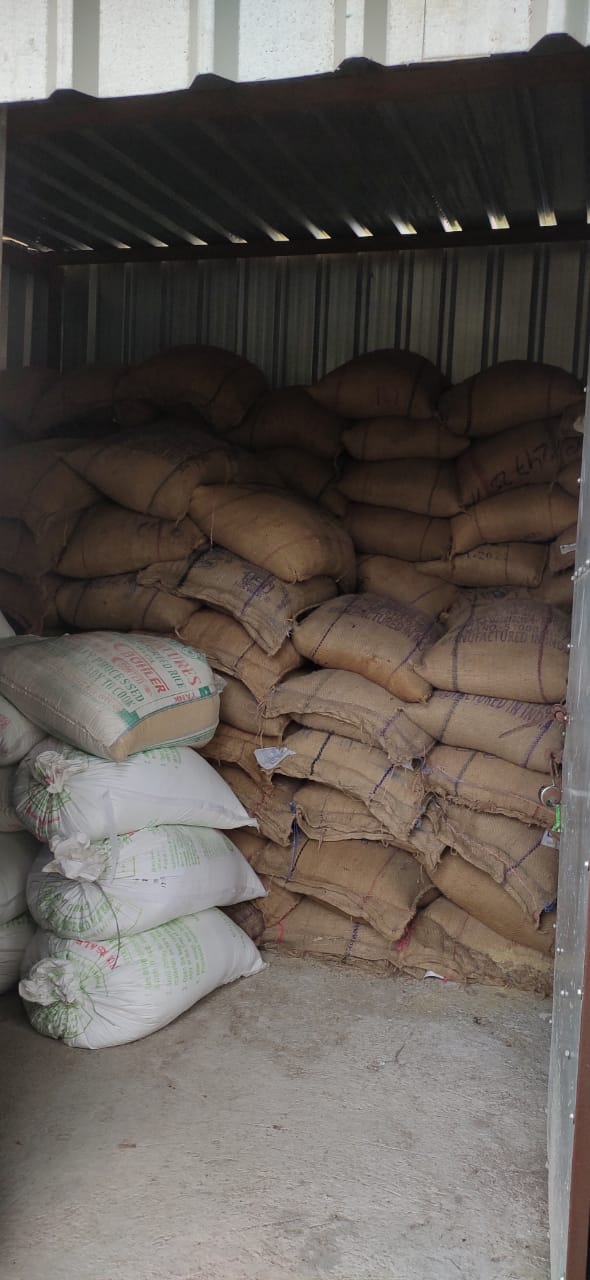 Seizure of 4½ tonnes of ration rice hoarded in the forest ...