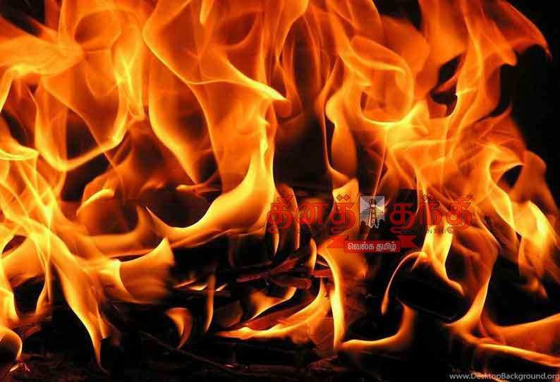 AC at home There was a commotion as the machine caught fire suddenly ...