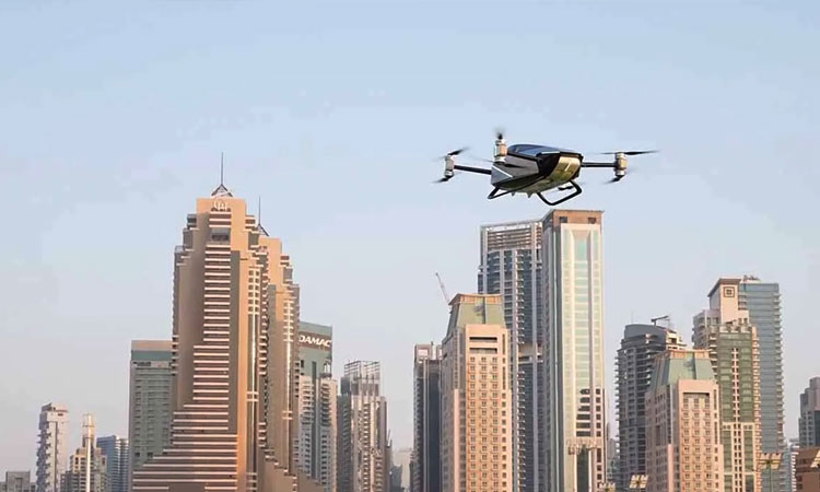 China's flying car flies for the first time in Dubai | துபாயில் ...