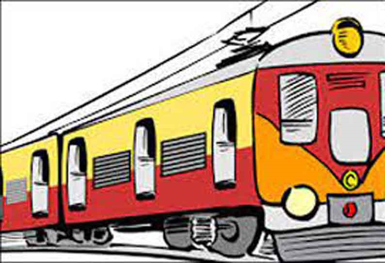 train hits 4 goats died | ரயிலில் அடிபட்டு 4 ஆடுகள் சாவு