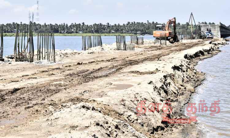 Will the construction of the bridge across the sub-stream be completed ...