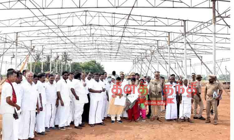 Preparations are in full swing for the Chief Minister's function in ...