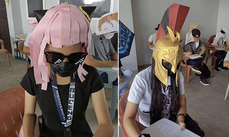 Students In Philippines Create Hilarious "Anti-Cheating" Hats To Wear ...