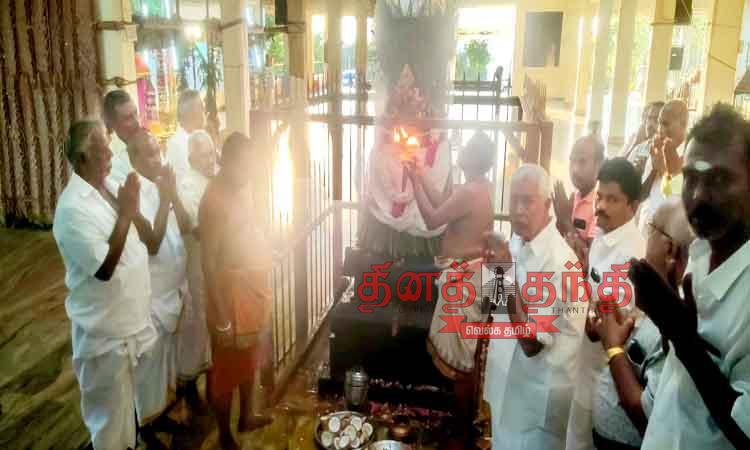 Gandashashti Festival Flag Hoisting at Vennimalai Murugan Temple ...