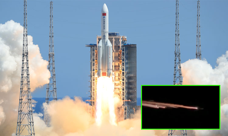 Missile parts from Chinese rocket fall into Pacific Ocean | சீனா ...