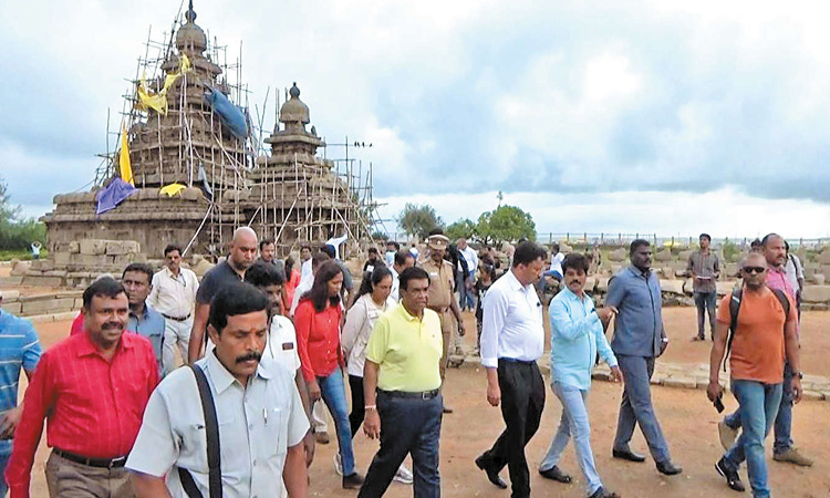 Mauritius President Prithvirajsing Roopun visit Mamallapuram ...