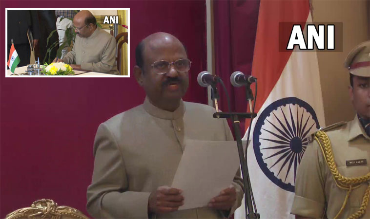 Dr CV Ananda Bose takes oath as the Governor of West Bengal, in Kolkata ...
