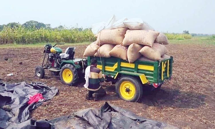 'Bullet tractor' made by farmer | விவசாயி உருவாக்கிய 'புல்லட் டிராக்டர்'