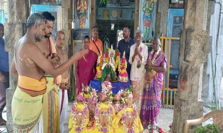 Balalayam at Venugopala Krishna Swamy Temple, Wickramasinghapuram ...