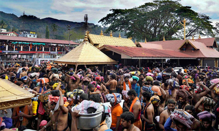 Separate queue for seniors and children at Sabarimala from today ...