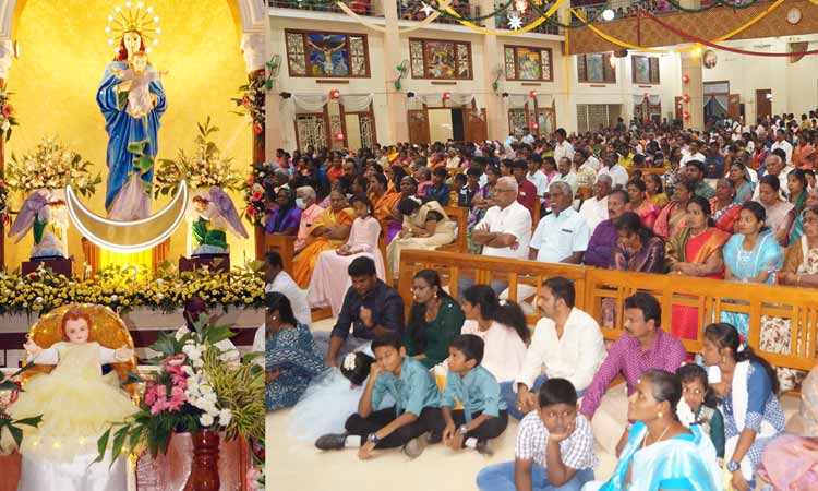 Special Midnight Mass in Churches | தேவாலயங்களில் நள்ளிரவு சிறப்பு ...