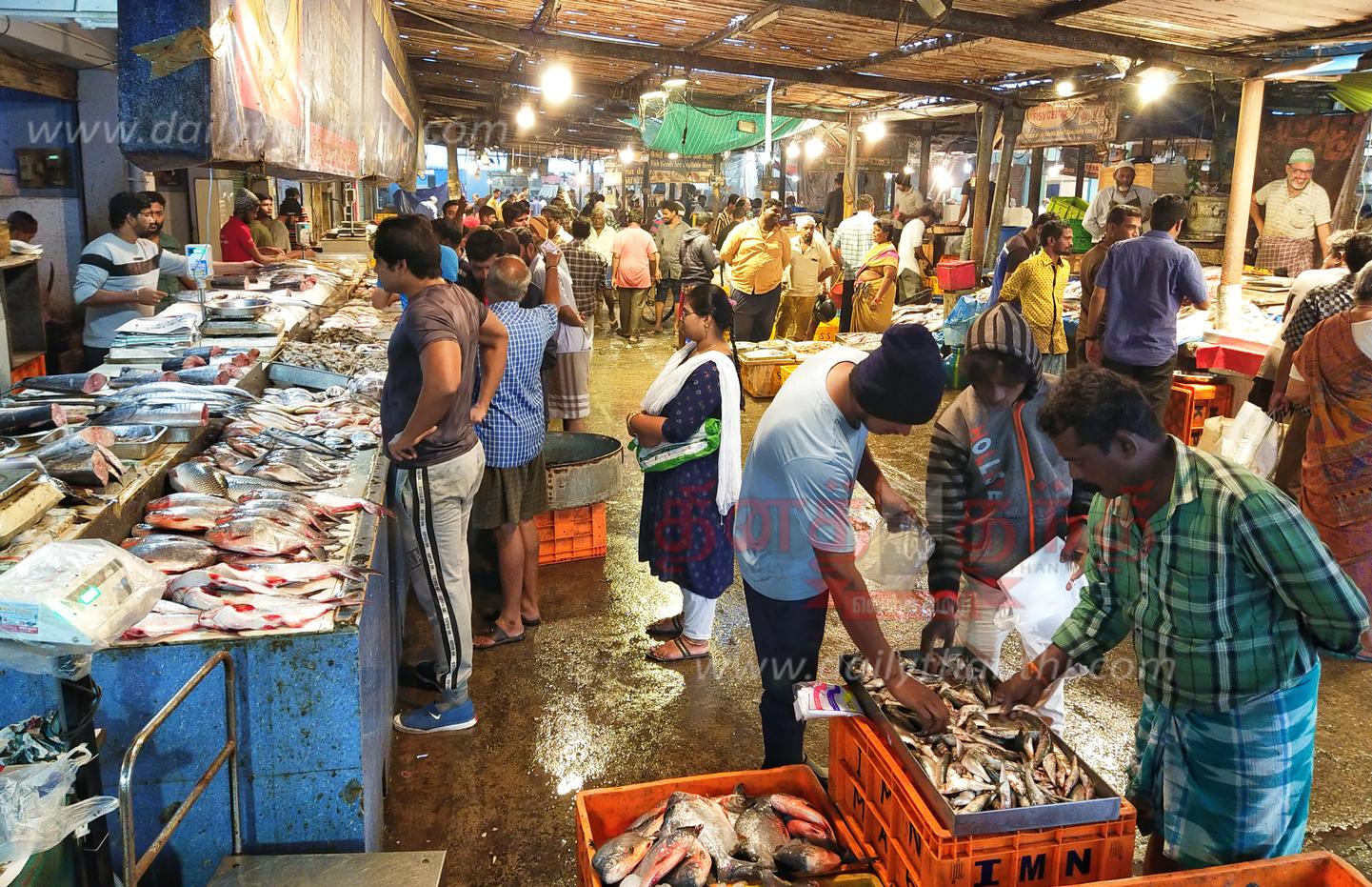 Sales decline at Vellore fish market | வேலூர் மீன் மார்க்கெட்டில் ...