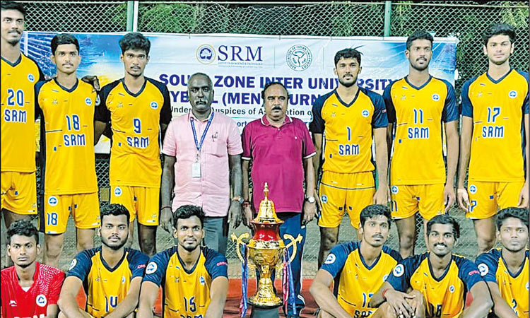 Southern University Volleyball: SRM Team 'Champion' | தென்மண்டல ...