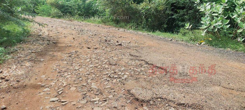 The bumpy and potholed road should be repaired | குண்டும், குழியுமான ...