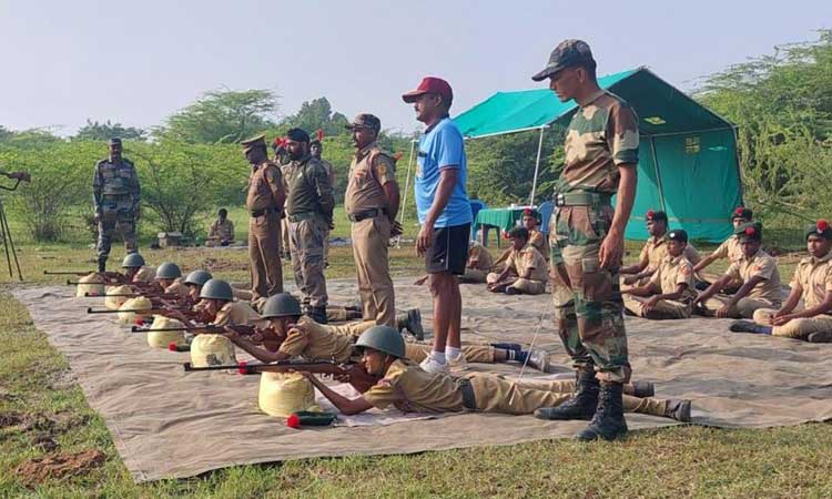 NCC Shooting training for students | அண்ணாமலை பல்கலைக்கழகத்தில்என்.சி ...