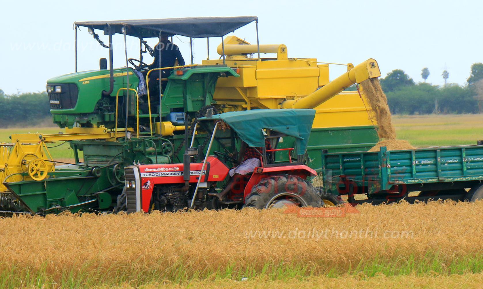 Intensification of paddy harvesting by mechanization | எந்திரம் மூலம் ...