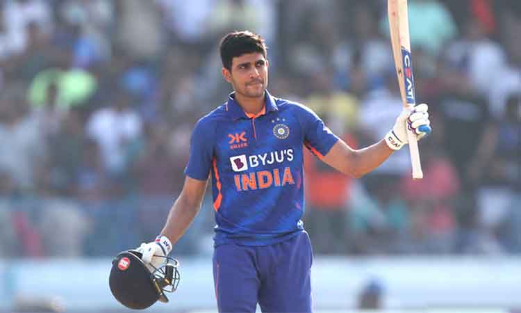 Subman Gill scored a double century..! Indian team accumulated 349 runs ...