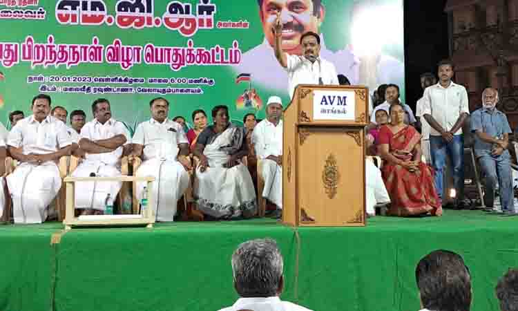 DMK is to run O. Panneer Selvam. Than: MR Vijayabaskar speech | ஓ ...