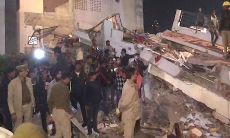 UP: 4-storey building collapses, 3 dead; Samajwadi MLA Son arrested | உ ...