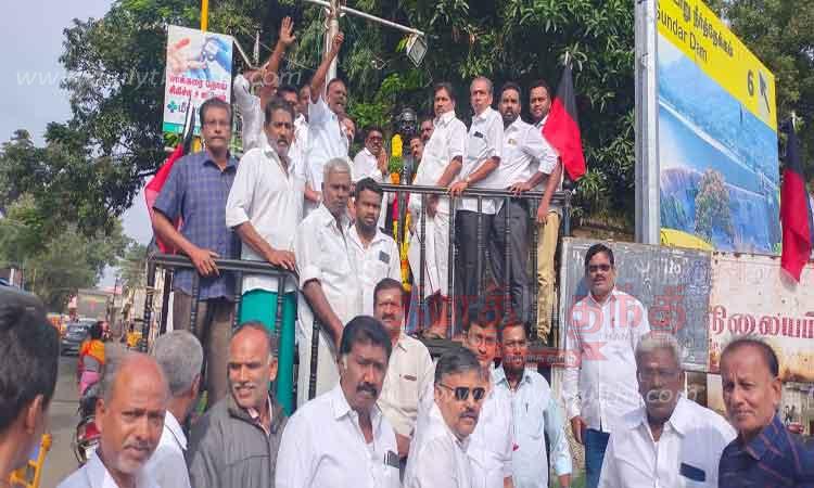 DMK respects Anna idol | அண்ணா சிலைக்கு தி.மு.க.வினர் மரியாதை