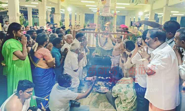 Masithiru festival flag hoisting at Vennimalai Murugan temple ...