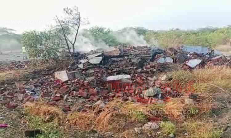 Explosion at Fireworks Factory; The room collapsed to the ground level ...