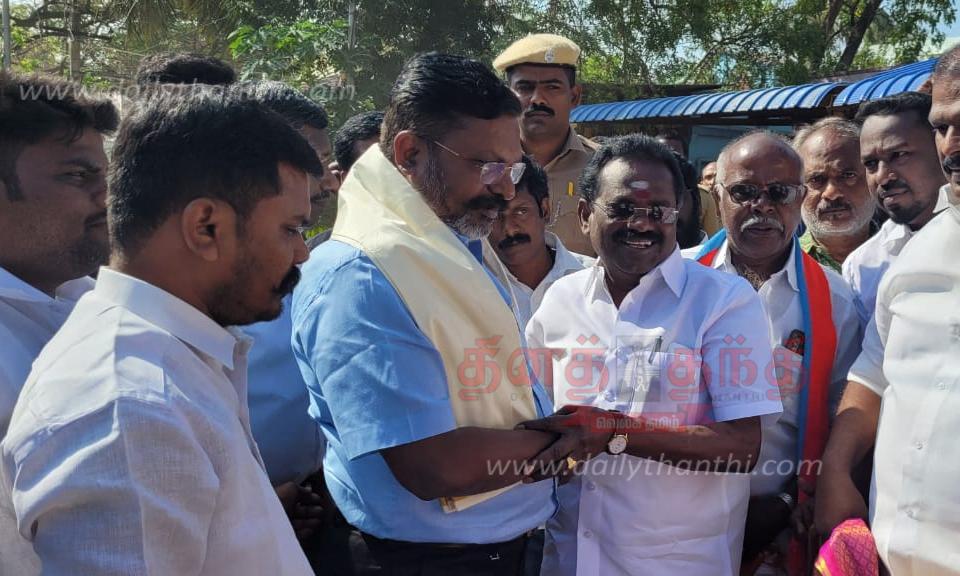 Welcome to Thol.Thirumavalavan | தொல்.திருமாவளவனுக்கு வரவேற்பு