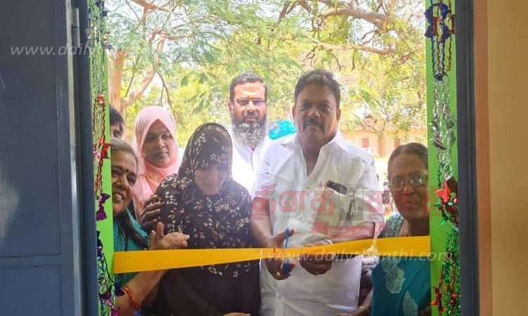 New Anganwadi Center building at Rs.8 lakh; Gnanathiraviyam M.P. He ...