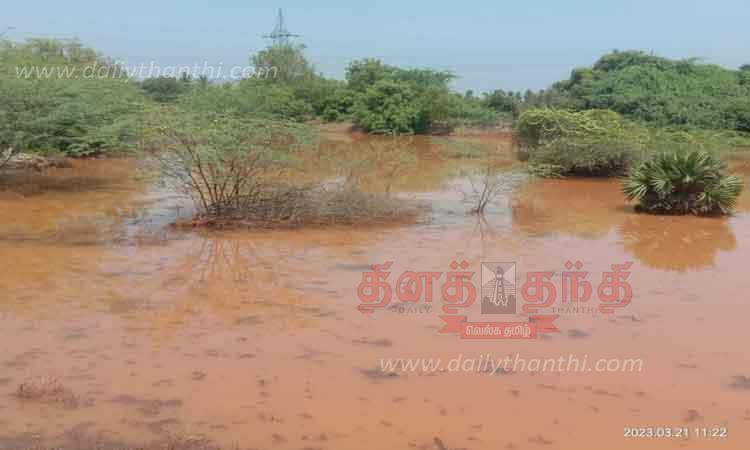 Athikadavu- Avinasi project due to leakage of water 3 ponds were filled ...