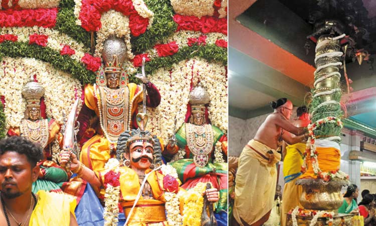 Dimithi festival at Thiruthani Goddess Draupadi temple | திருத்தணியில் ...