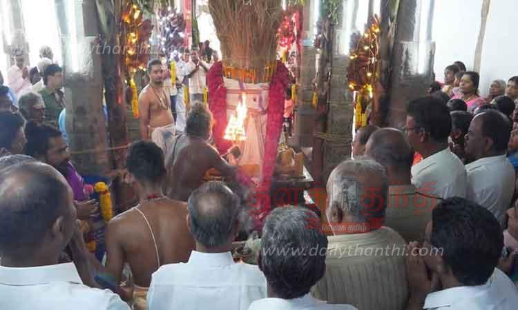 Panguni Uthra Festival Flag Hoisting at Narumpoonathar Temple ...